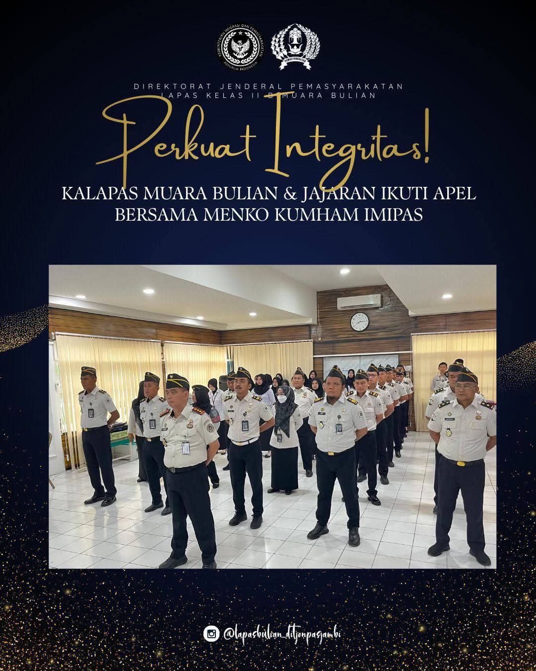 Kalapas Kelas IIB Muara Bulian Ikuti Apel Bersama Awal Tahun 2026 ...